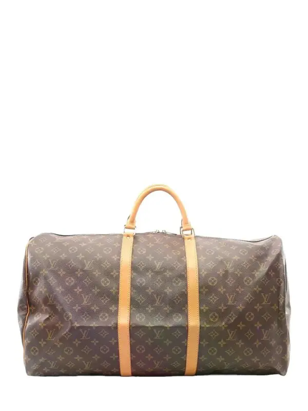 LOUIS VUITTON 1994 Monogram Keepall 60 Travel Bag - Brown