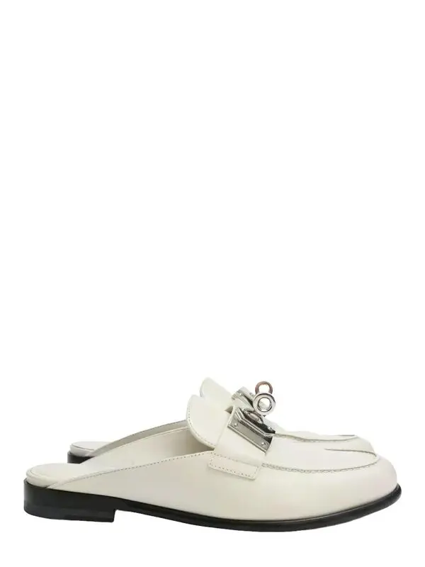Hermès Iota Kelly Buckle Mules - Neutrals