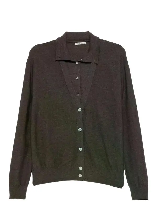 Source Unknown Fabbie Layered Cardigan - Brown