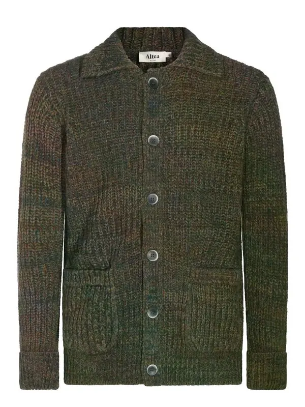 Altea Chunky-knit Button-up Cardigan - Green