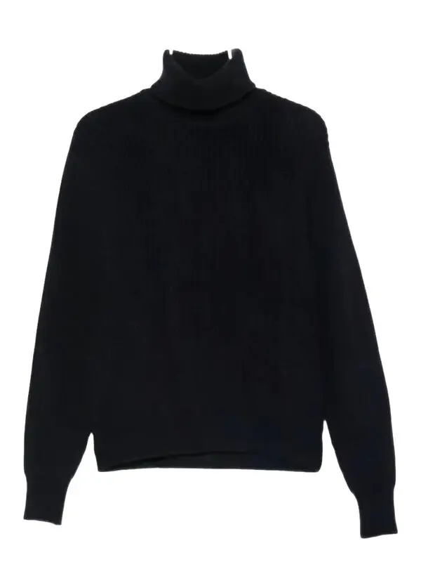 FORTELA Ribbed-knit Roll-neck Sweater - Blue
