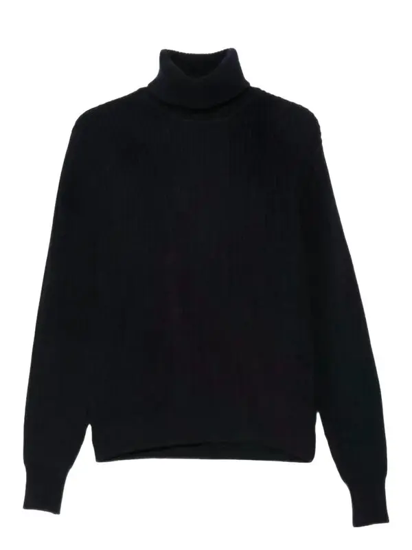 FORTELA Ribbed-knit Roll-neck Sweater - Blue