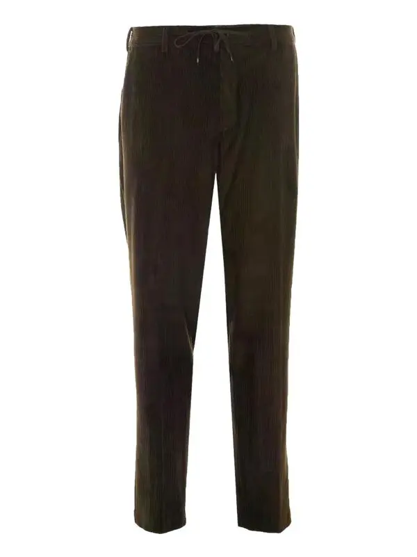 CIRCOLO 1901 Corduroy Drawstring Trousers - Green