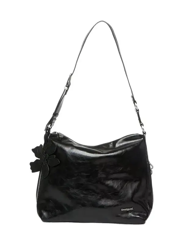 Desigual Flower-charm Shoulder Bag - Black