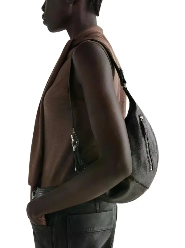 LEMAIRE Mini Quiver Clip Bag In Grained Buffalo Leather - Brown