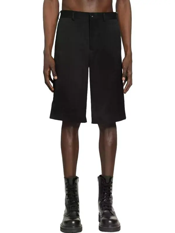 Comme Des Garçons Zip-detailed Tailored Shorts - Black
