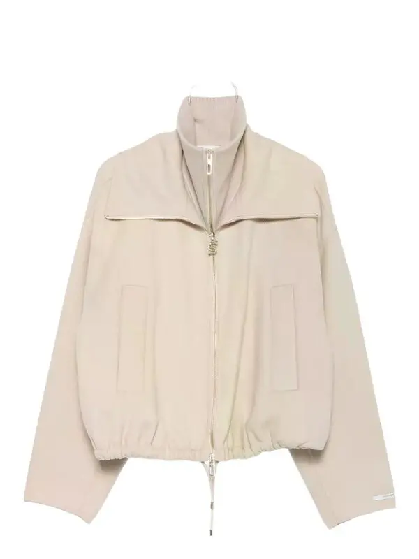 Sportmax Emiro Drawstring-hem Jacket - Neutrals