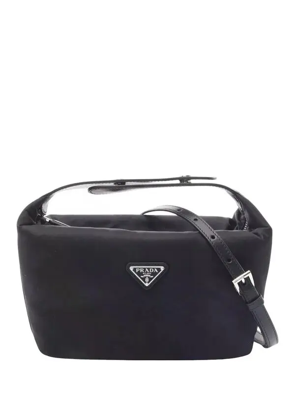 Prada Mini Re Nylon Cherie Satchel - Black