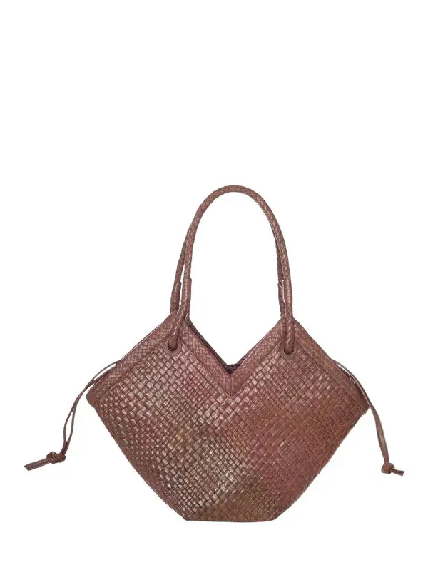 IBELIV Trinity Woven-leather Tote Bag - Brown