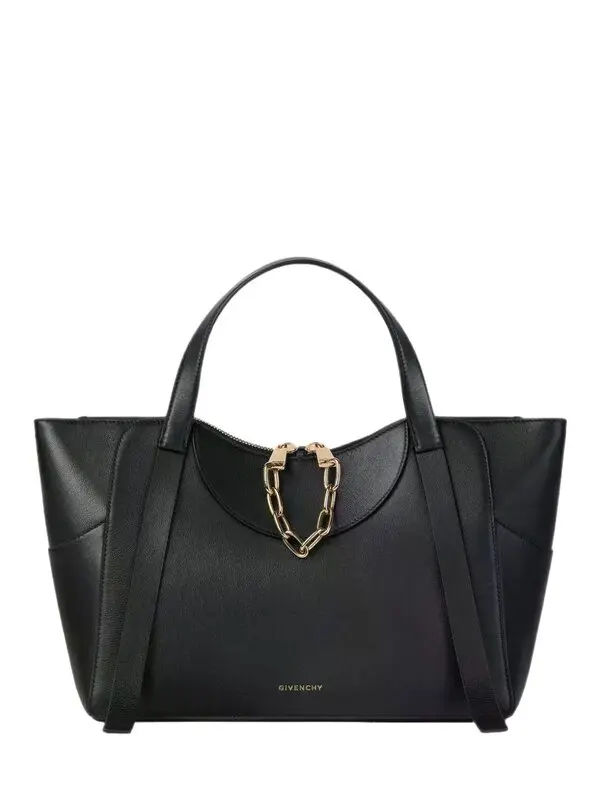 Givenchy Medium The Snatch Bag In Grained Leather - Black