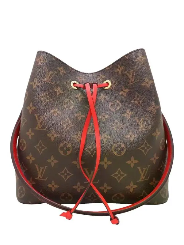 LOUIS VUITTON 2017 Monogram Neonoe Mm Bucket Bag - Brown