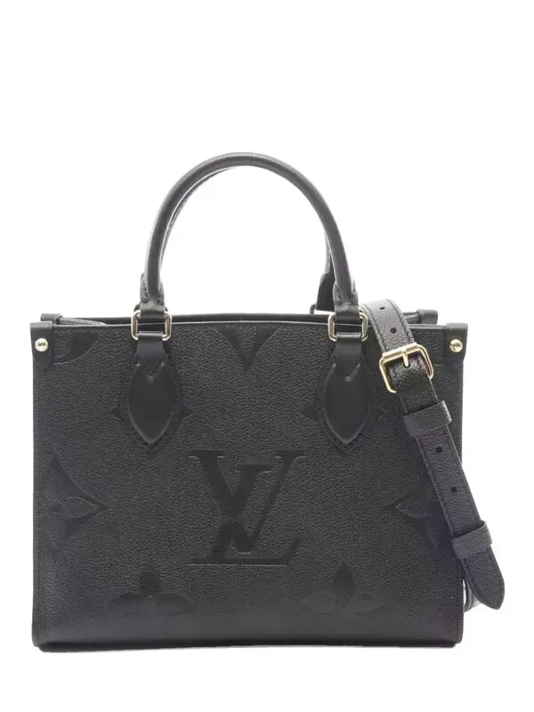 LOUIS VUITTON 2021-2026 Monogram Empreinte Onthego Pm Satchel - Black