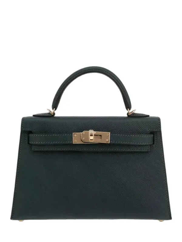 Hermès Epsom Leather Kelly Two-way Handbag - Green