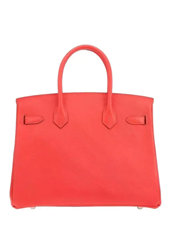 Hermès 2015 30 Birkin Leather Handbag - Red