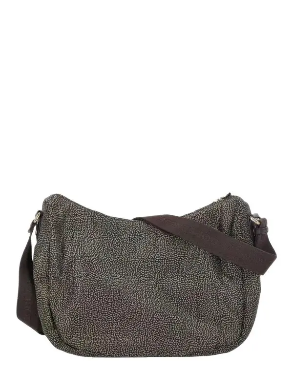 Borbonese B-club Luna Op-printed Shoulder Bag - Brown