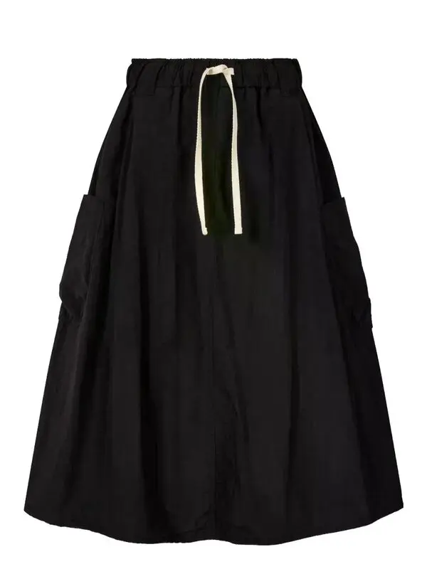 STUDIO TOMBOY Drawstring Cargo Skirt - Black
