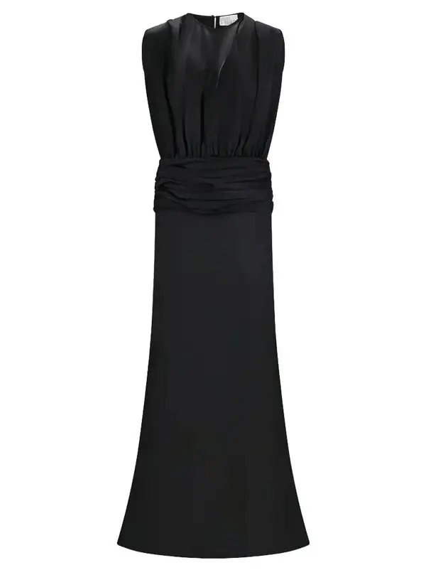 Giuseppe Di Morabito Crystal-embellished Ruched Maxi Dress - Black