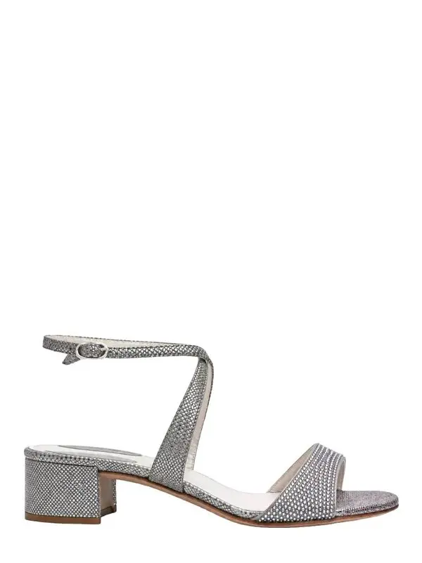 Rene Caovilla Crystal-embellished Sandals - Grey