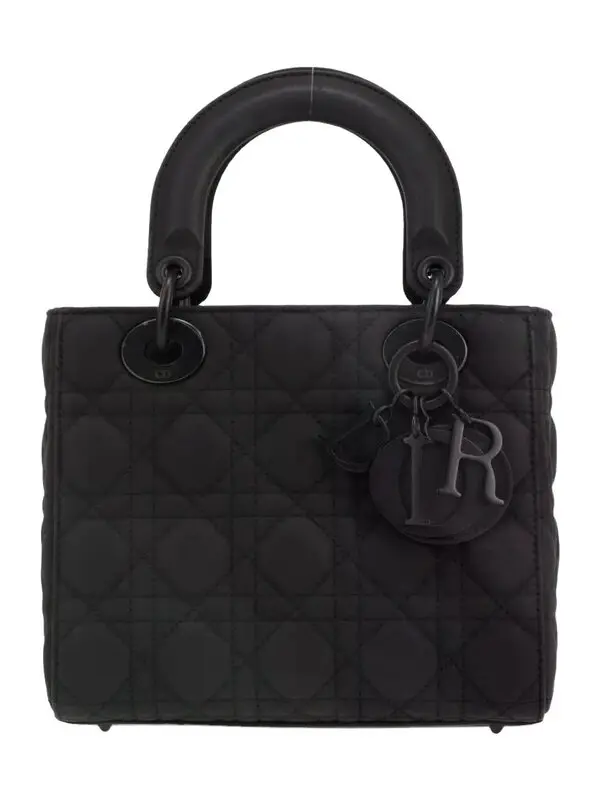 Dior Small Lady Cannage Tote Bag - Black