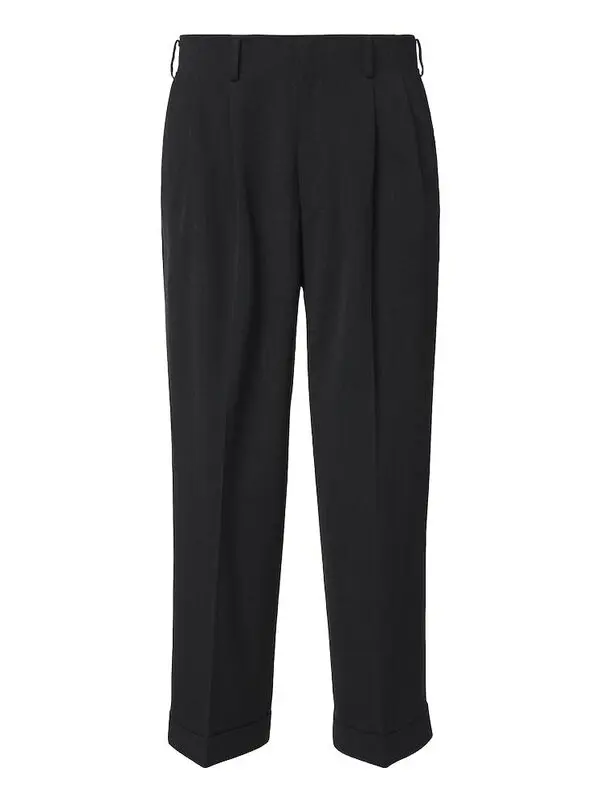 A.PRESSE Wool Straight Pants - Grey