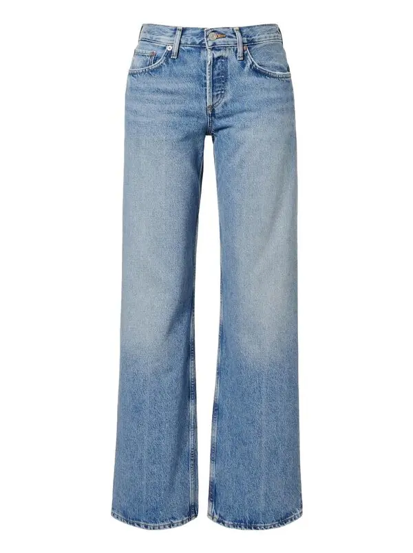 AGOLDE Low Rise Loose Straight Jeans - Blue