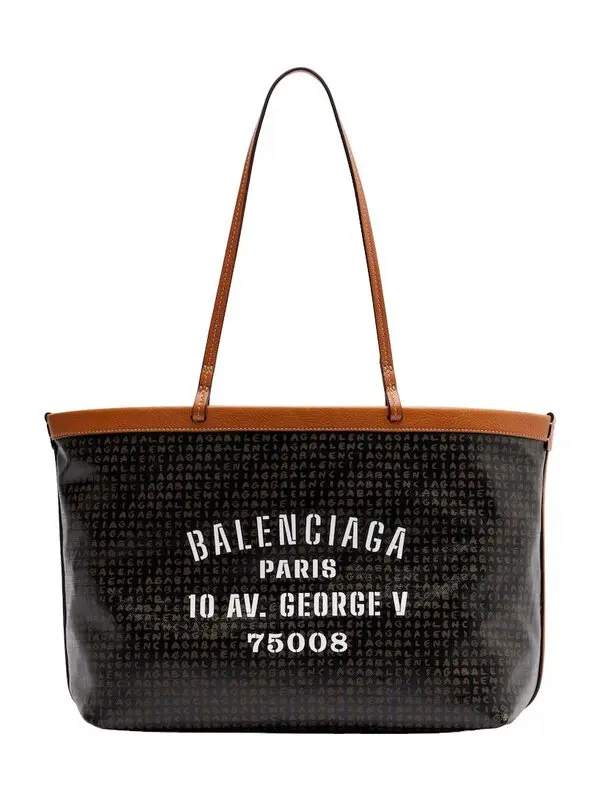 Balenciaga Medium Canvas Tote Bag - Black