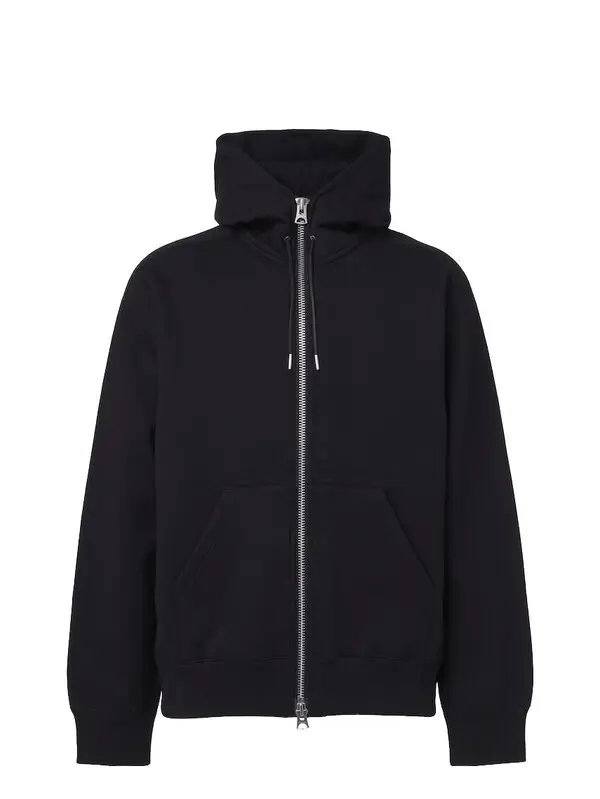 Sacai Cotton Jersey Hoodie - Black