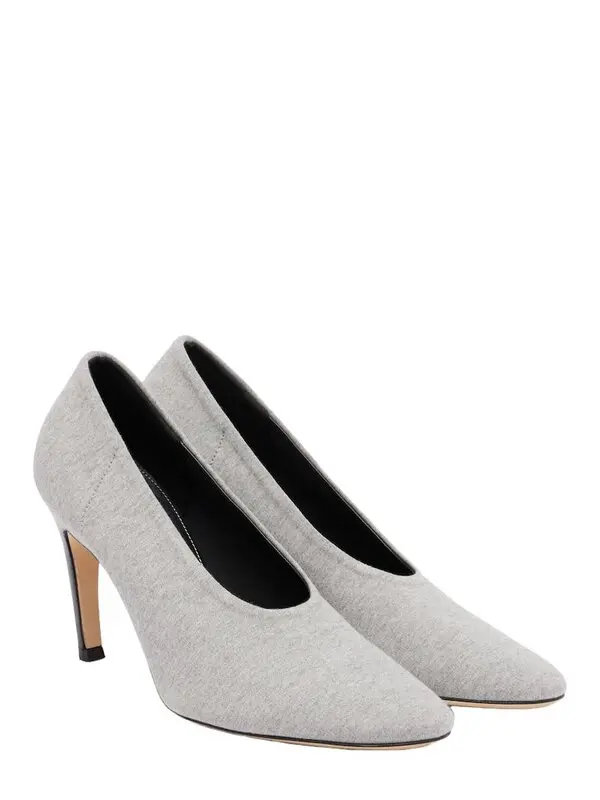 TOTEME Slip Jersey Pumps - Grey