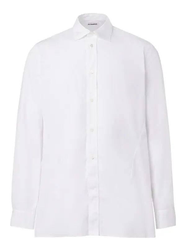 JIL SANDER Cotton Poplin Shirt - White