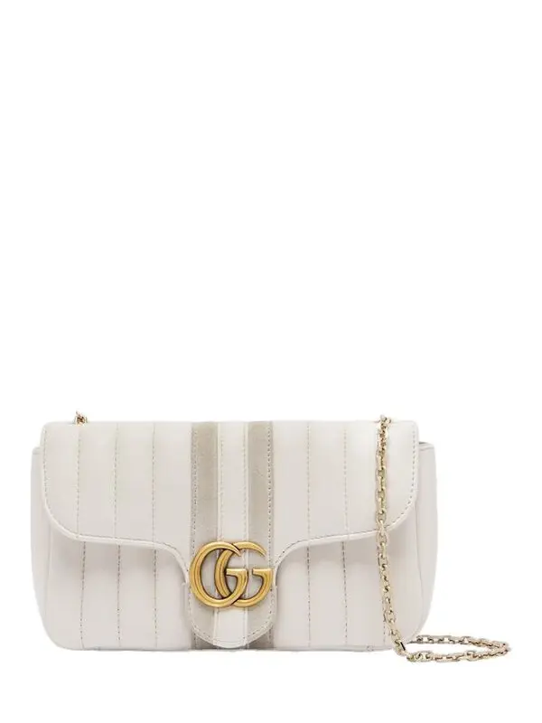 Gucci Gg Marmont Mini Shoulder Bag - White