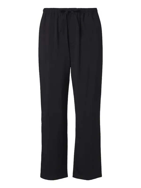 FRAME Wool Straight Pants - Black