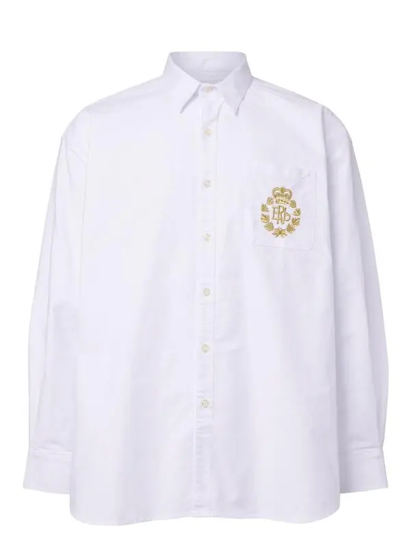 ERL Embroidered Cotton Shirt - White