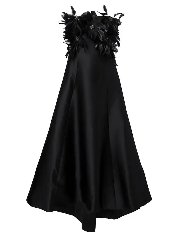 Costarellos Avielle Embellished Gown - Black
