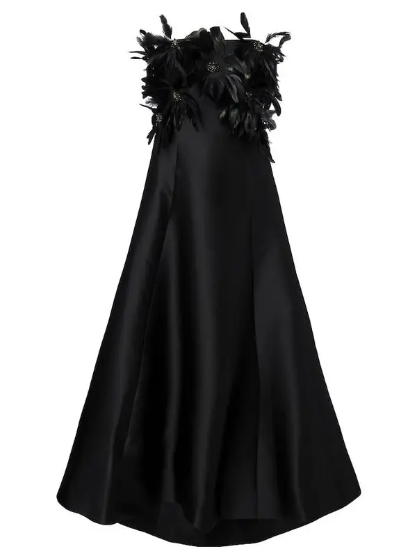 Costarellos Avielle Embellished Gown - Black