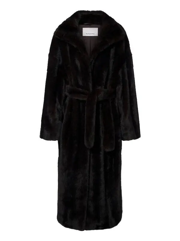 THE FRANKIE SHOP Ravello Wrap Coat - Brown
