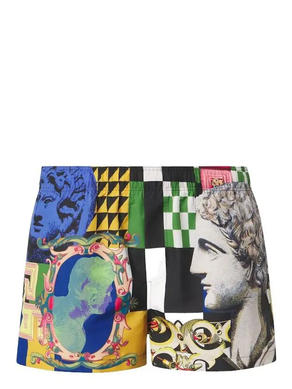 Versace Printed Medusa Swim Trunks - Multicoloured