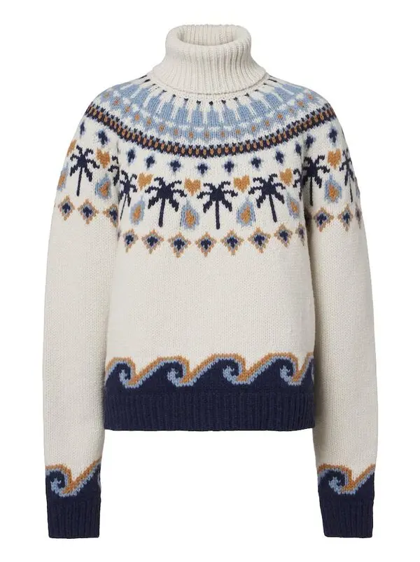 Alanui Virgin Wool Turtleneck Sweater - Multicoloured