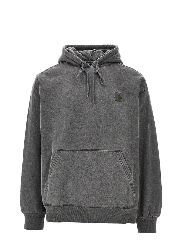 Carhartt Work In Progress Bleached-out Hooded Sweatshirt - Grey