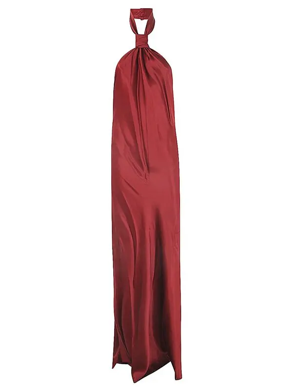 ANN DEMEULEMEESTER Long Tied Ingeborg Dress - Pink