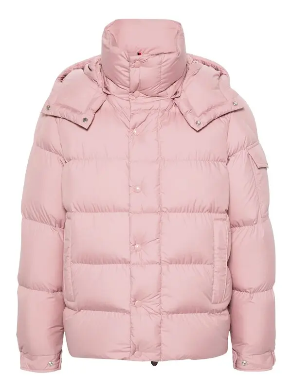 Moncler Maya 70 Short Hooded Down Jacket - Pink