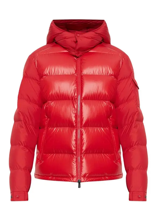 Moncler Maya Jacket With Hood - Red