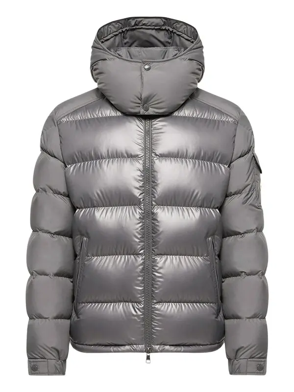 Moncler Quilted Hooded Jacket - Gray