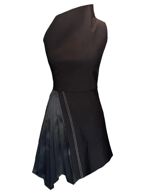 MIRIMALIST Eccentric Mini Dress - Black