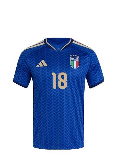 Adidas Italy 2026 Home Barella Jersey - Bold Blue