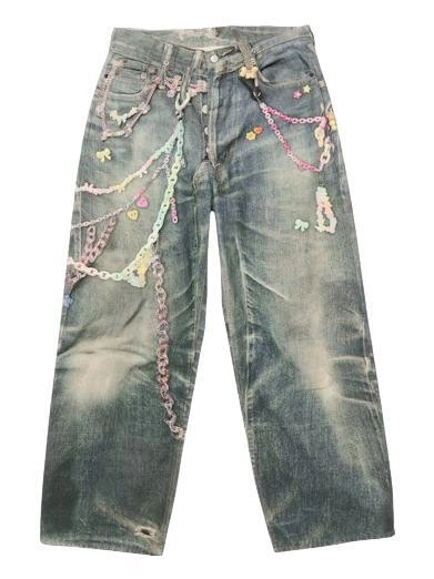 Acne Studios Baggy Fit Denim Jeans - Mid Blue