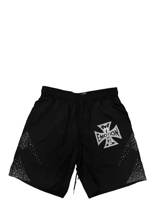 Mixed Emotion Classic Nylon Shorts - Black