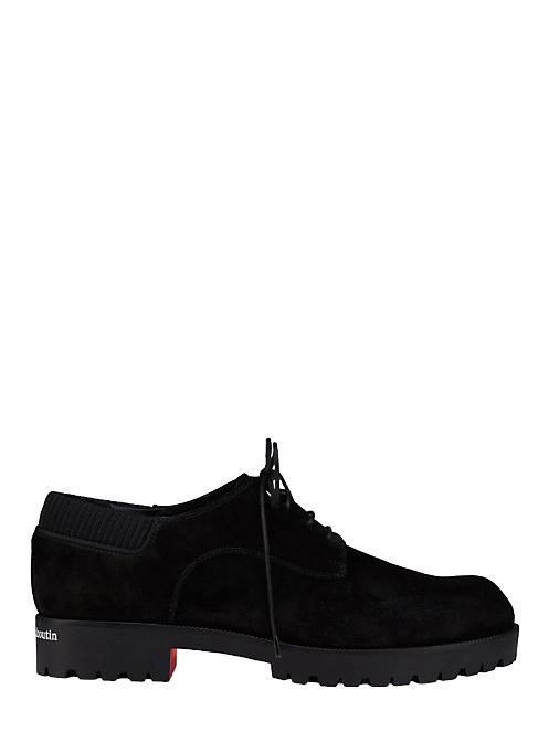 CHRISTIAN LOUBOUTIN Cavafield Suede Derby Shoes - Black