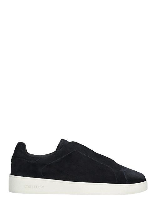 JUDE LLOW Luca Suede Trainers - Navy