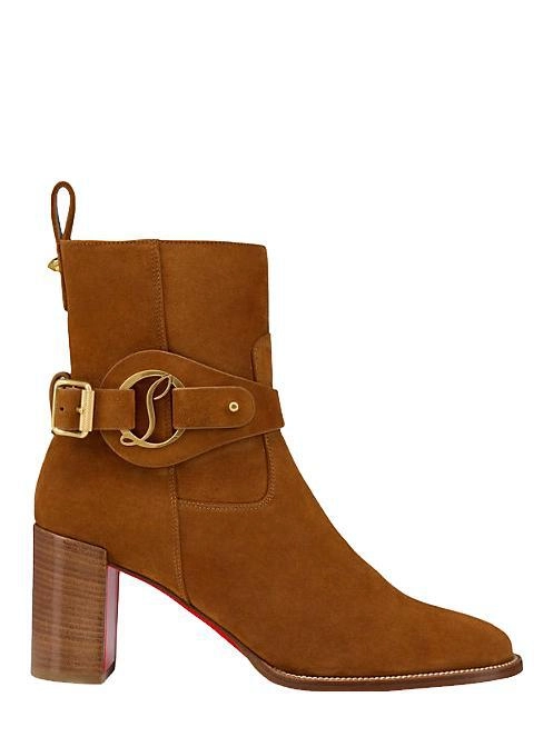 CHRISTIAN LOUBOUTIN Dianouchette 70 Suede Heeled Boots - Toscan
