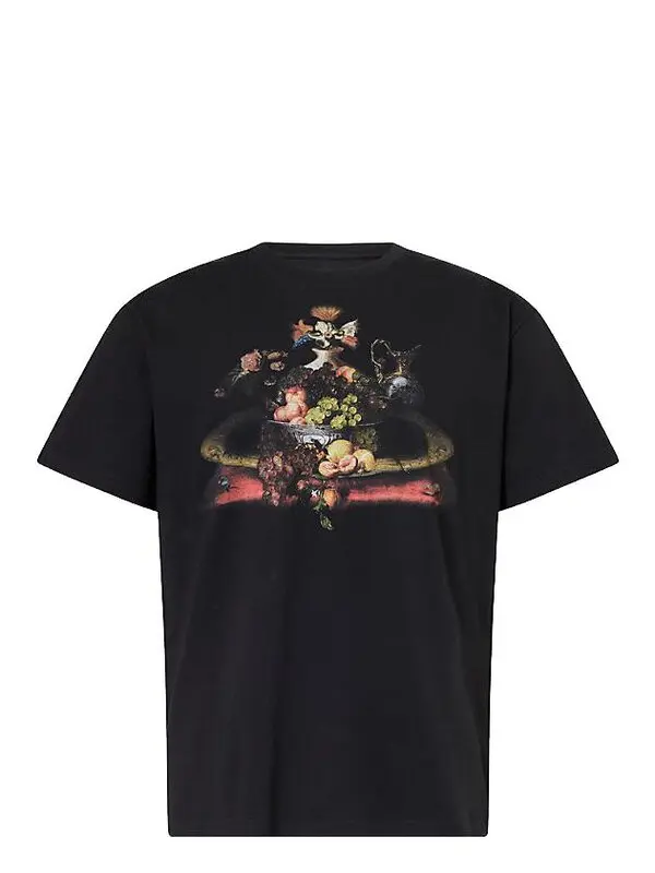 VIVIENNE WESTWOOD Still Life Orb Cotton T-shirt - Black